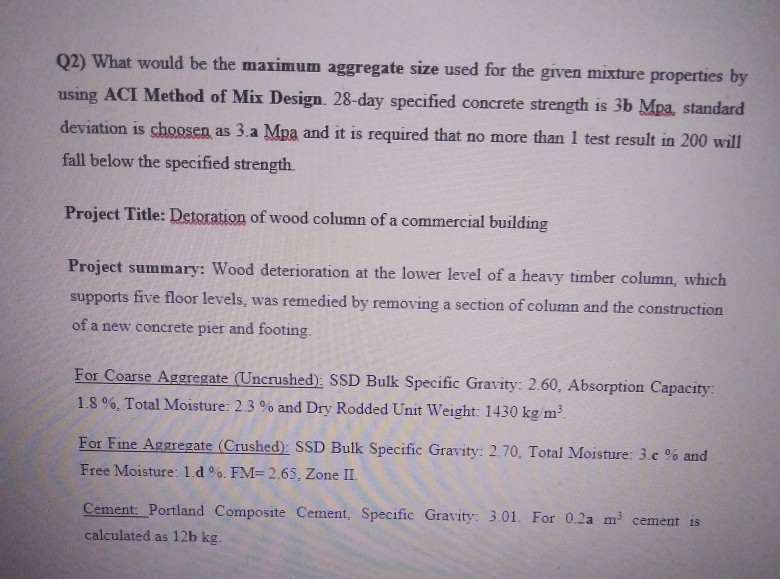 Solved Q2) What would be the maximum aggregate size used for | Chegg.com
