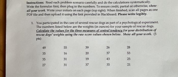 Solved Instructions: Read each problem scenario carefully | Chegg.com