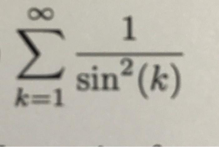 Solved For this Calculus 2 problem, which I know diverges, | Chegg.com