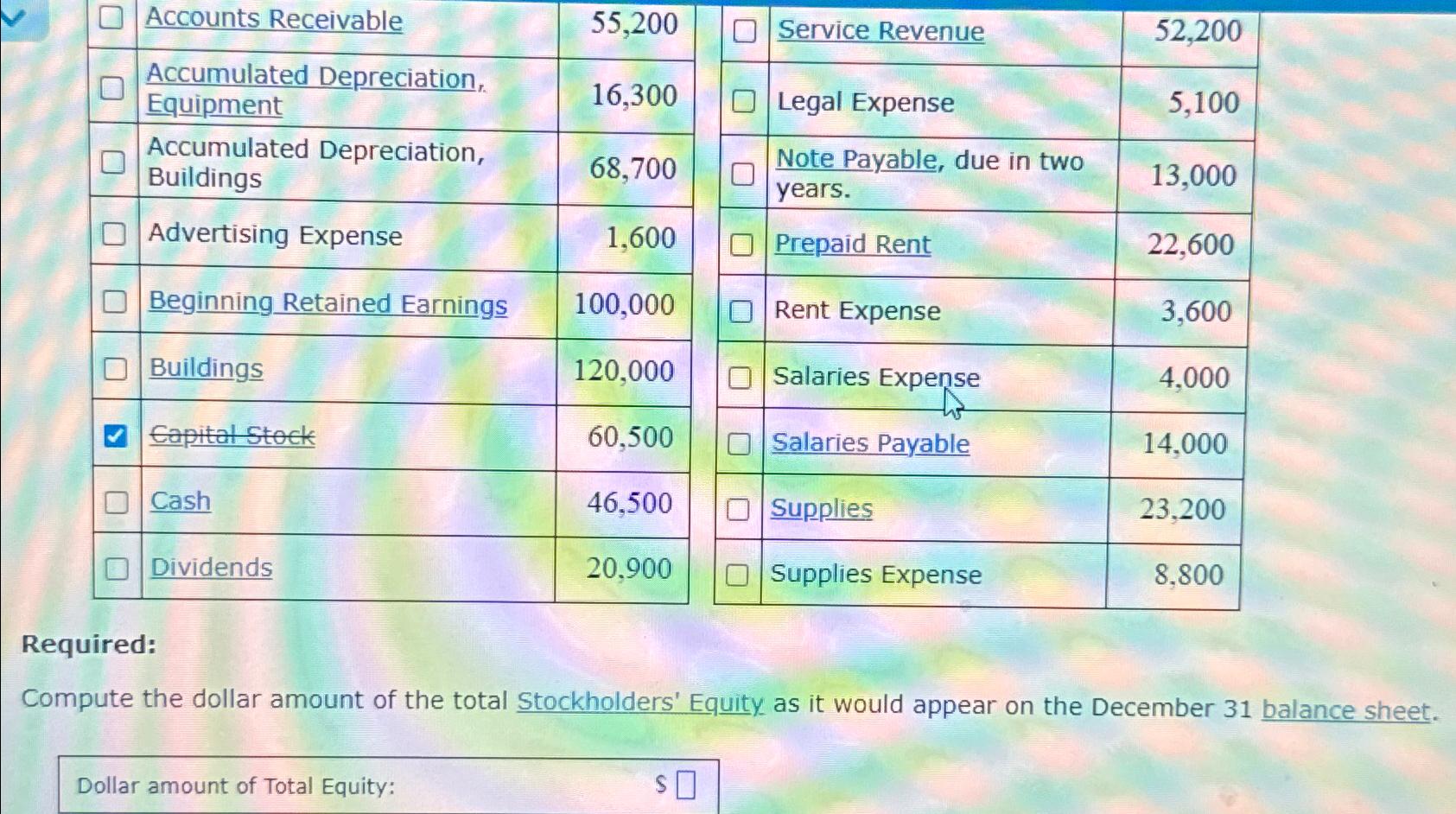 Solved \table[[ ,Accounts | Chegg.com