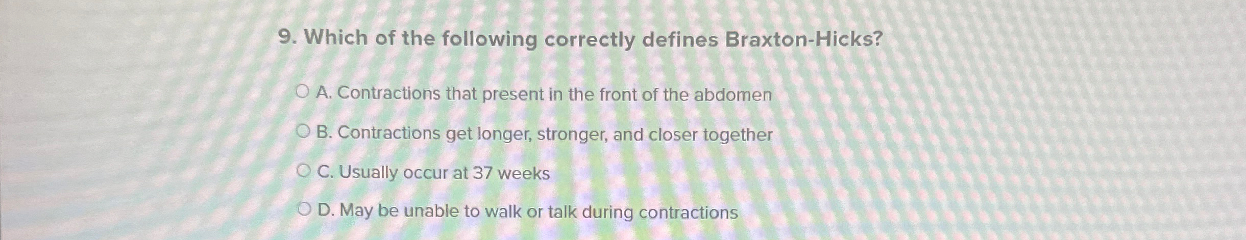 Solved Which of the following correctly defines | Chegg.com