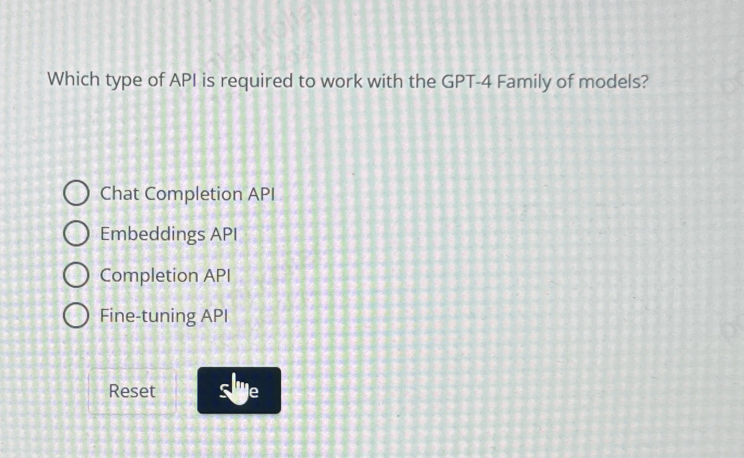 Solved Which type of API is required to work with the GPT-4 | Chegg.com