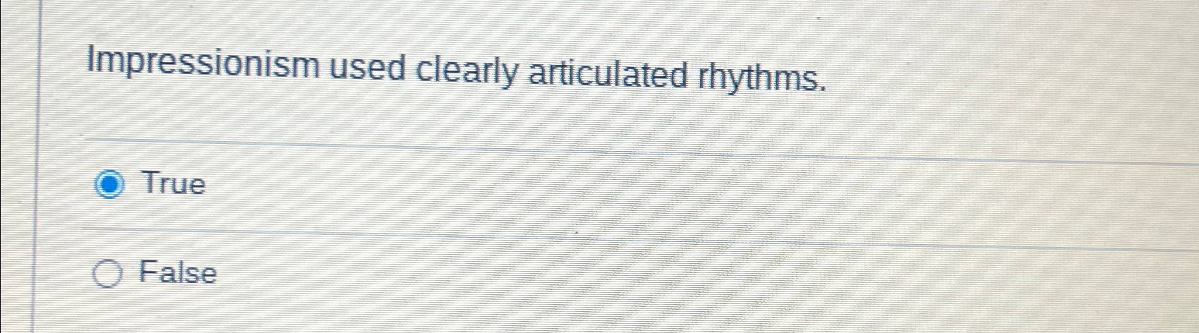 Solved Impressionism used clearly articulated | Chegg.com