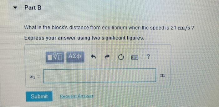 Solved A 210 g block hangs from a spring with spring Part A | Chegg.com
