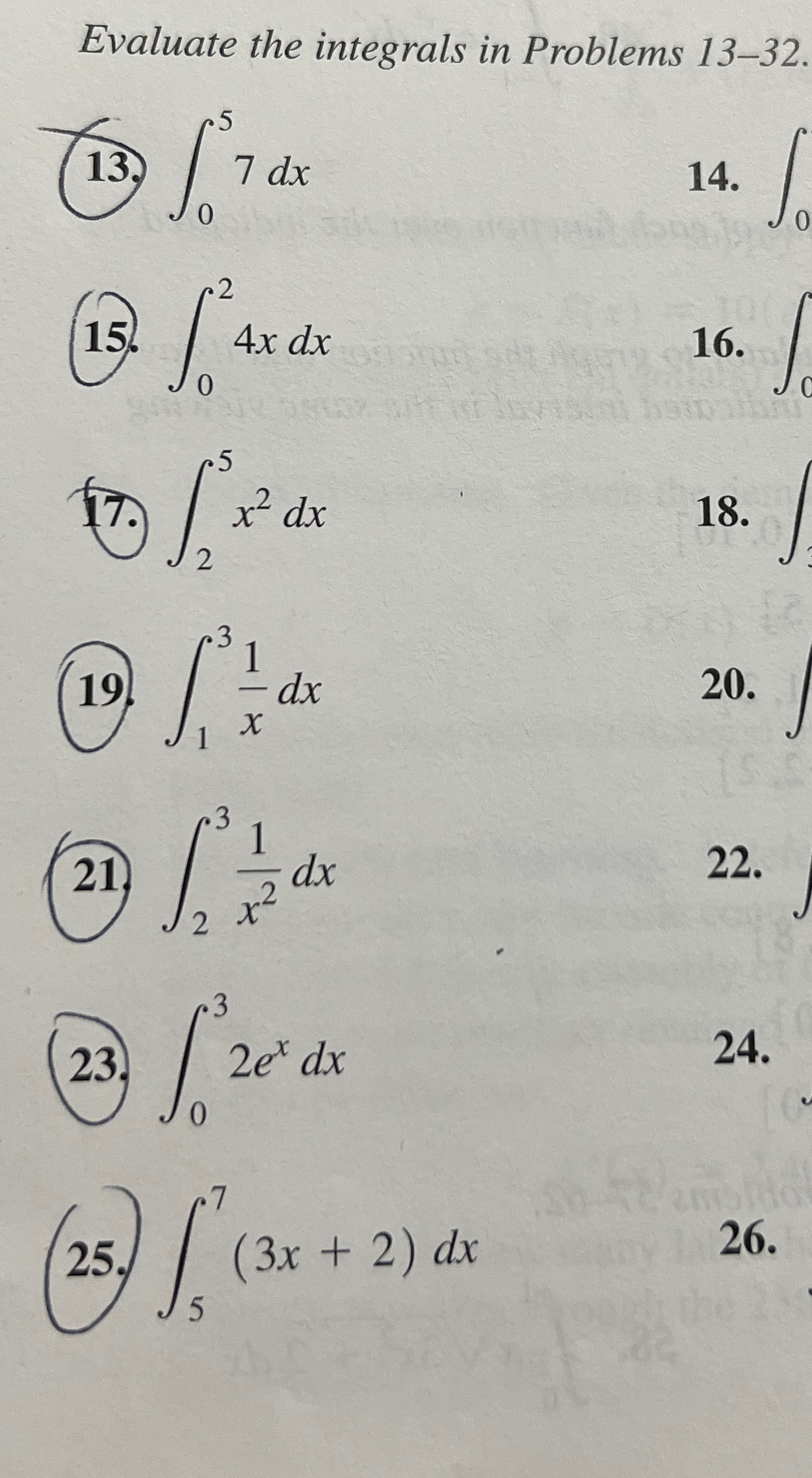 Solved Evaluate the integrals in Problems | Chegg.com