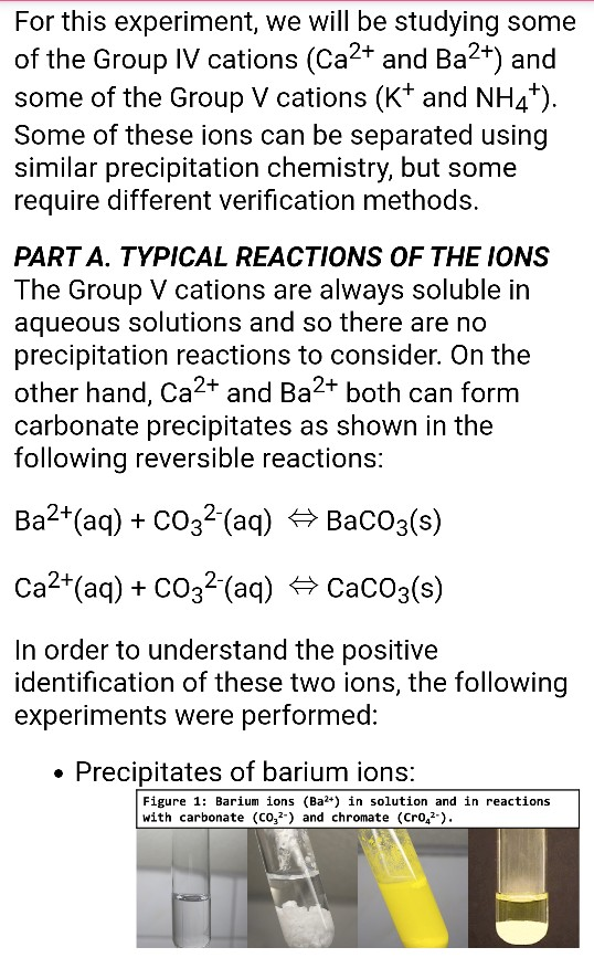 For this experiment, we will be studying some of the | Chegg.com