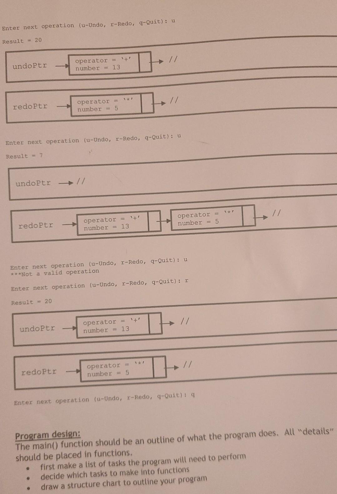 Solved Csc240 Calculator With Stackslinked Lists Using C 3515