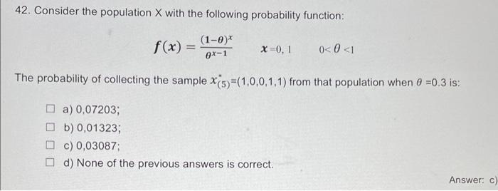 Solved 39. Consider the random variable (X1,X2,X3,X4) | Chegg.com