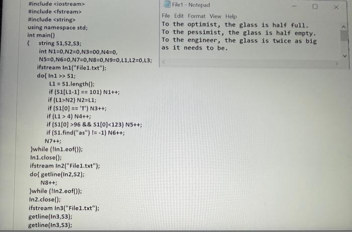 Solved File1 - Notepad File Edit Format View Help To the | Chegg.com