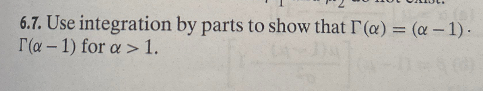 Solved 6.7. ﻿Use integration by parts to show that | Chegg.com
