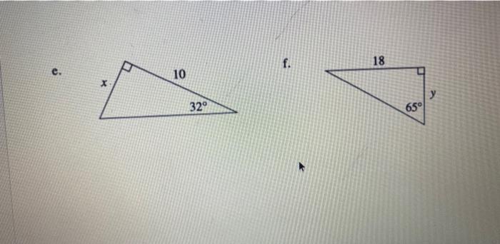 Solved Determine the value of the variable for each triangle | Chegg.com