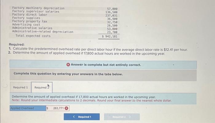 Solved Required: 1. Calculate the predetermined overhead | Chegg.com