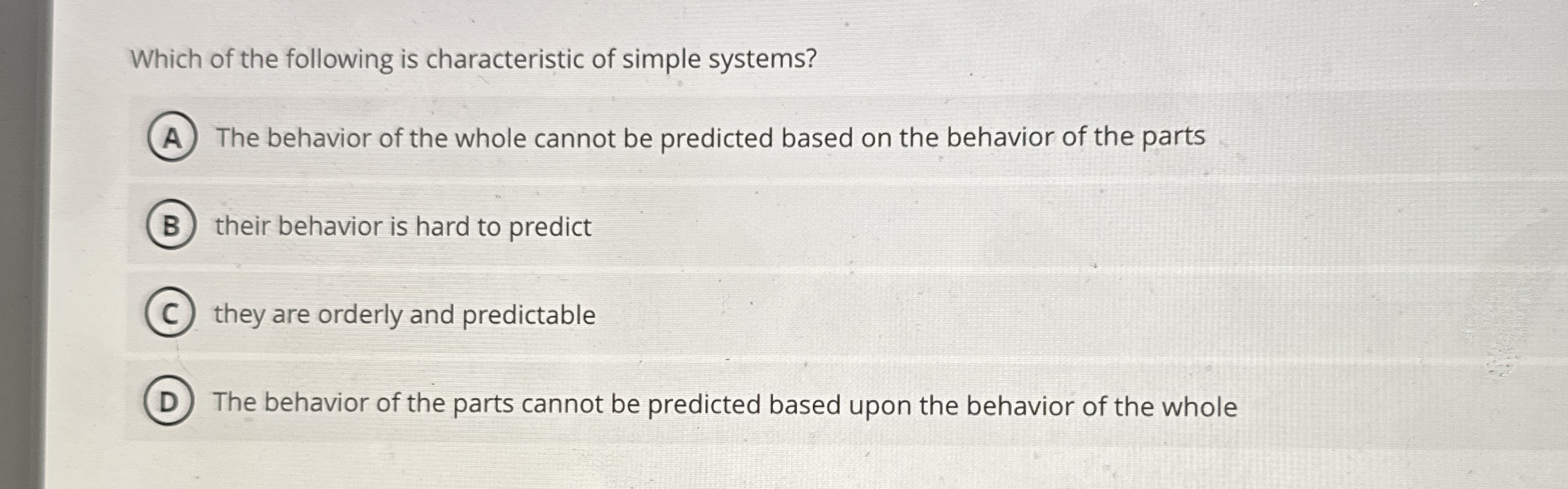 Solved Which of the following is characteristic of simple | Chegg.com