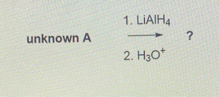 Solved what happens when you react this molecule with LiALH4 | Chegg.com