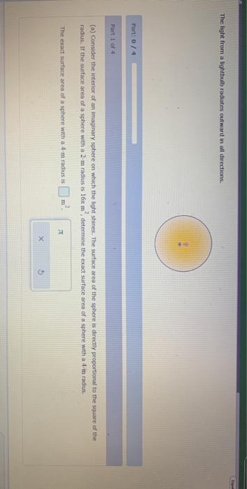 Solved consider the interior of an imaginary sphere on which | Chegg.com