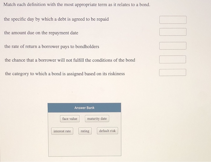 Solved Match each definition with the most appropriate term | Chegg.com