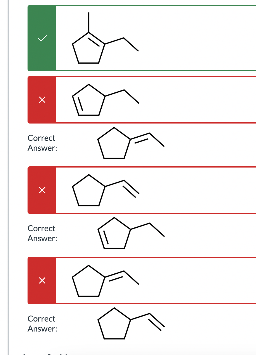 Solved Rank the structures shown from most to least stable. | Chegg.com