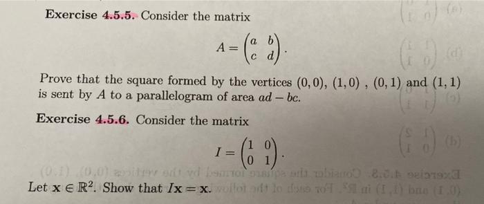 Solved Exercise 4.5.5. Consider the matrix A 1- (2). с Prove | Chegg.com