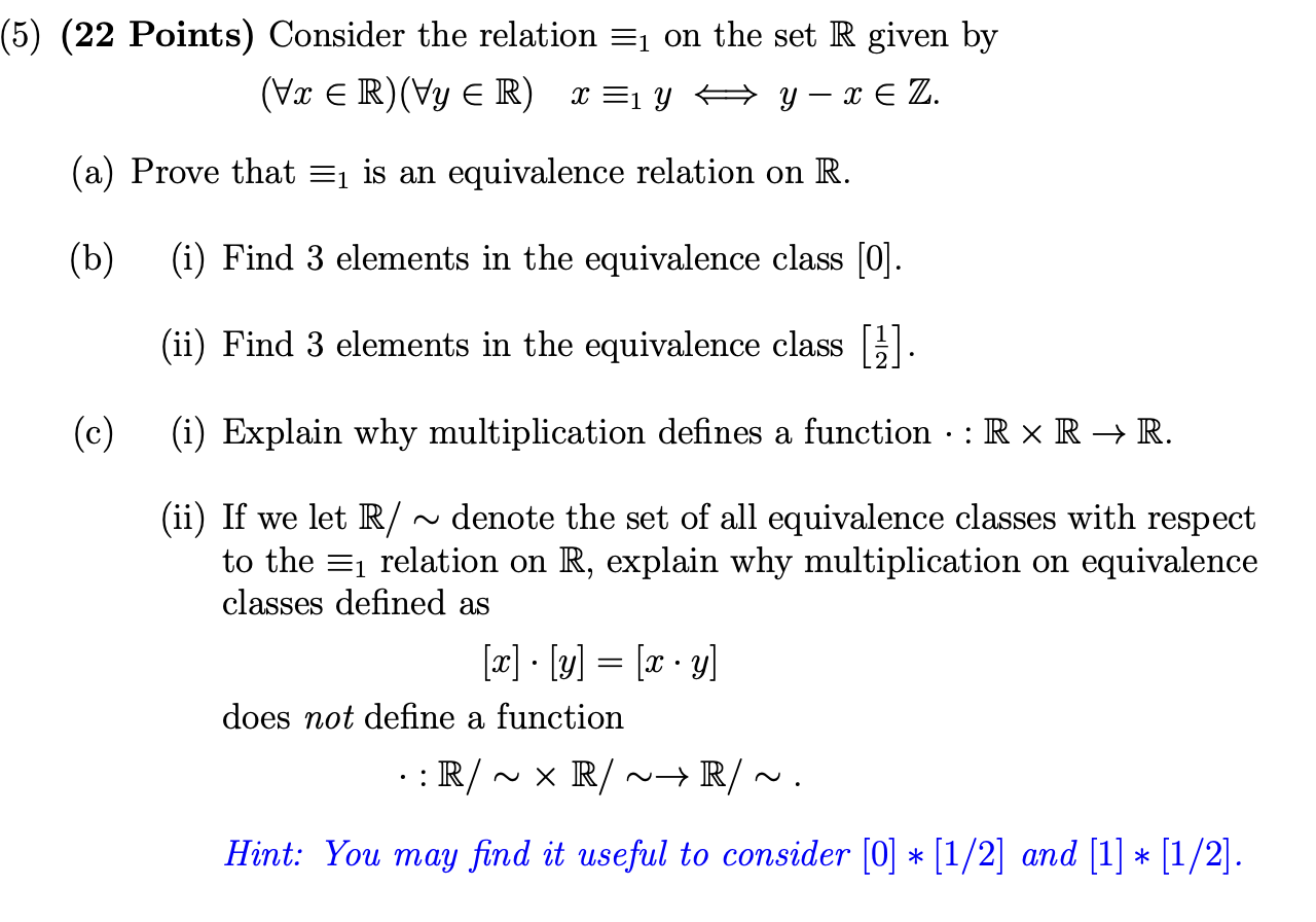 Solved Please answer all the questions with detailed proofs. | Chegg.com