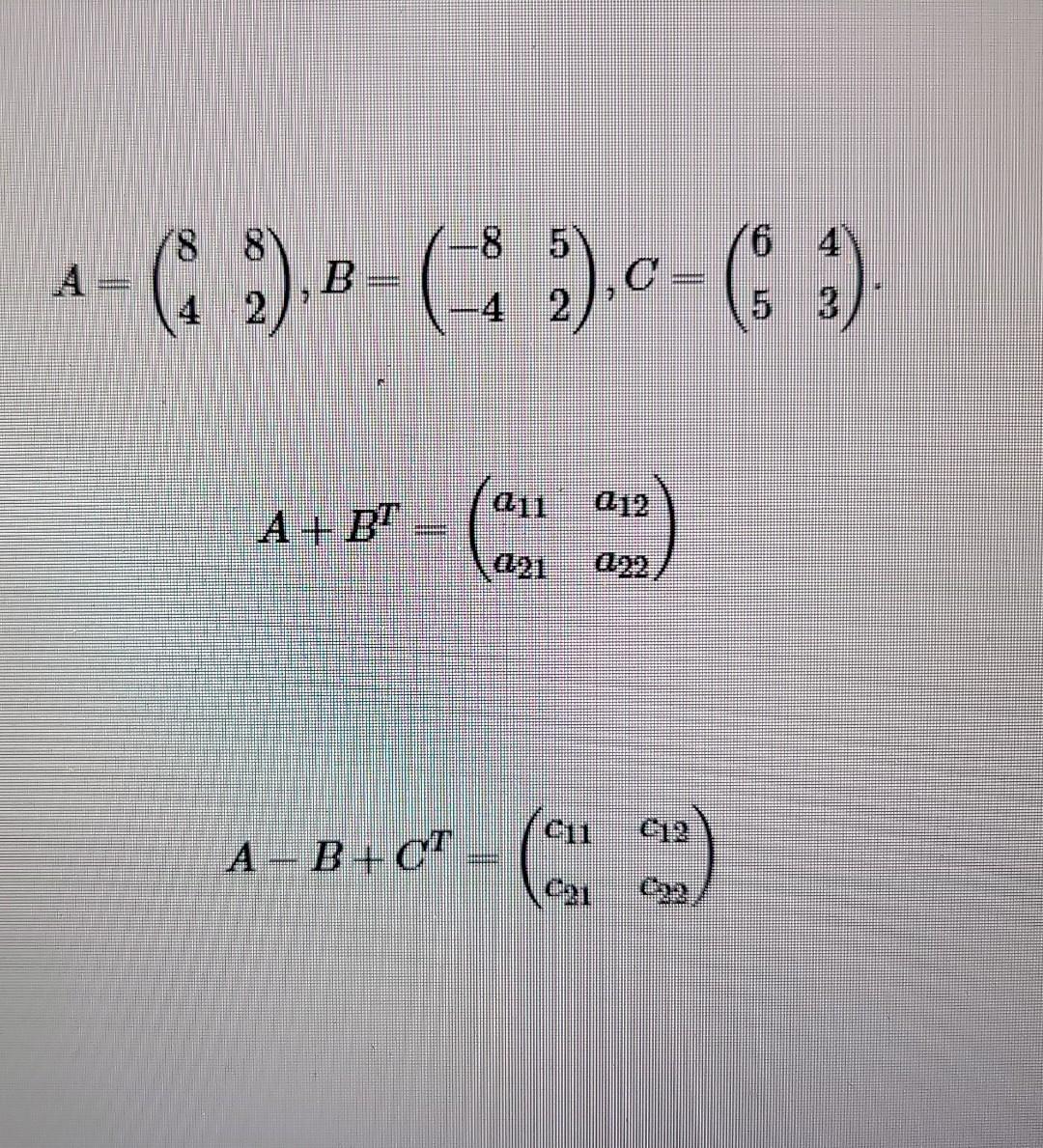 Solved Let Then Where a11= a12=,a21=,a22= , and where c11= | Chegg.com