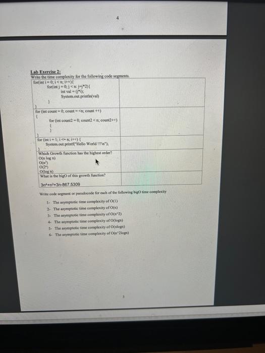 Solved Lab Fxenciye lt The fellowing pregran implements | Chegg.com