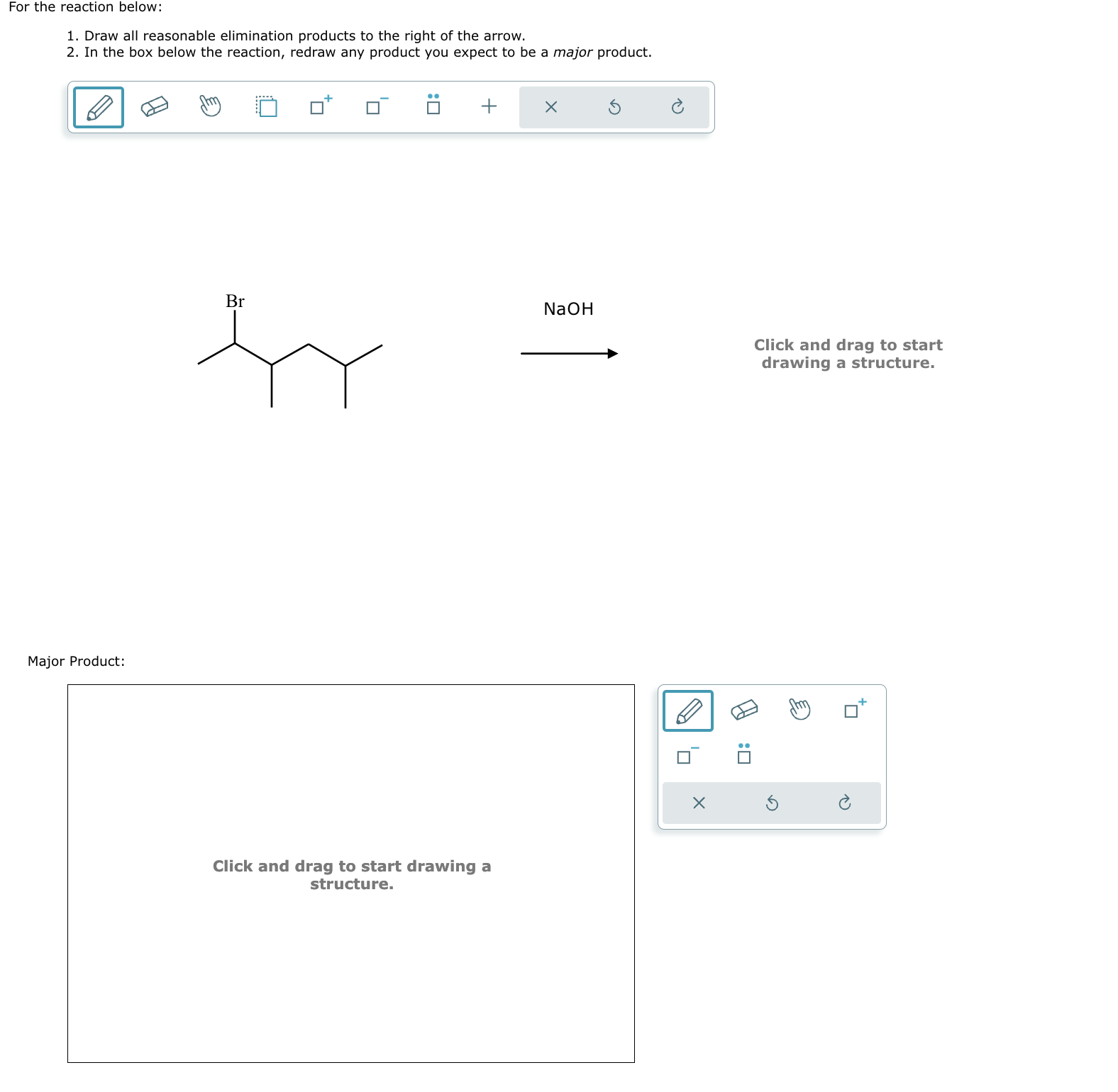 Solved For the reaction below:Draw all reasonable | Chegg.com