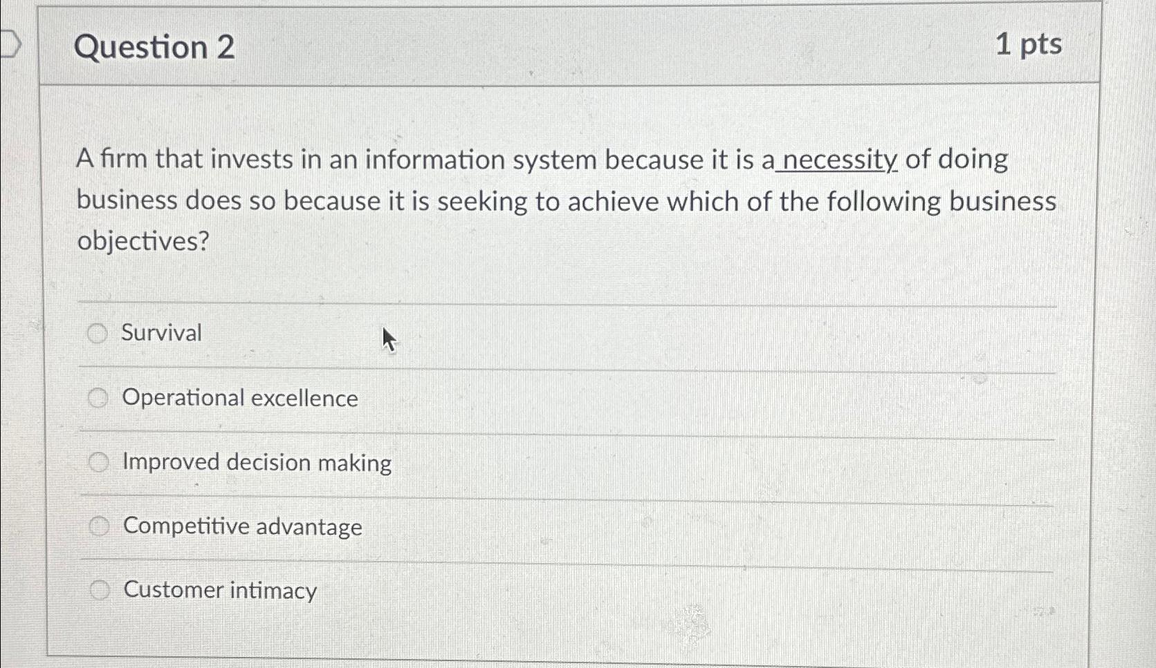 Solved Question 21 ﻿ptsA firm that invests in an information | Chegg.com