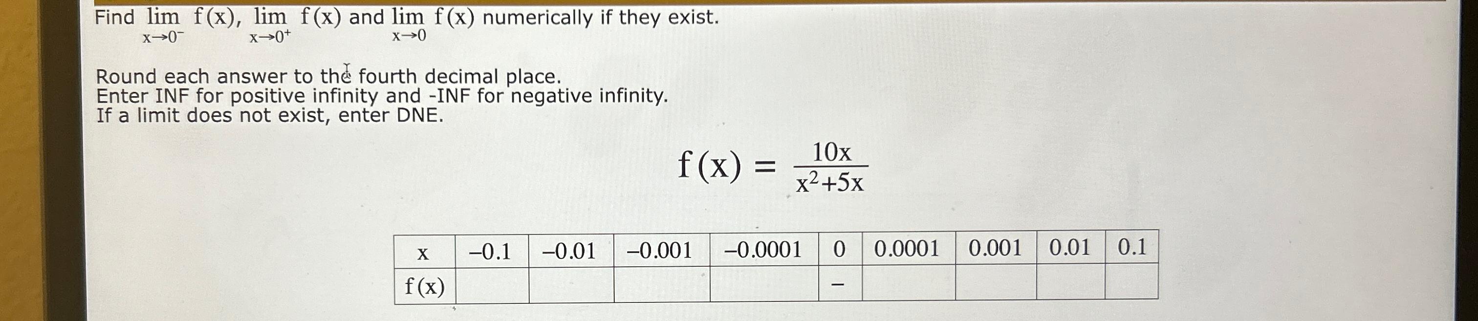 Solved Find limx→0-f(x),limx→0+f(x) ﻿and limx→0f(x) | Chegg.com