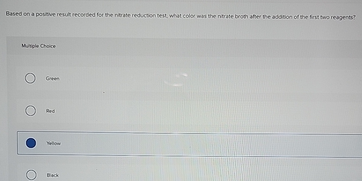 Solved Based on a positive result recorded for the nitrate | Chegg.com