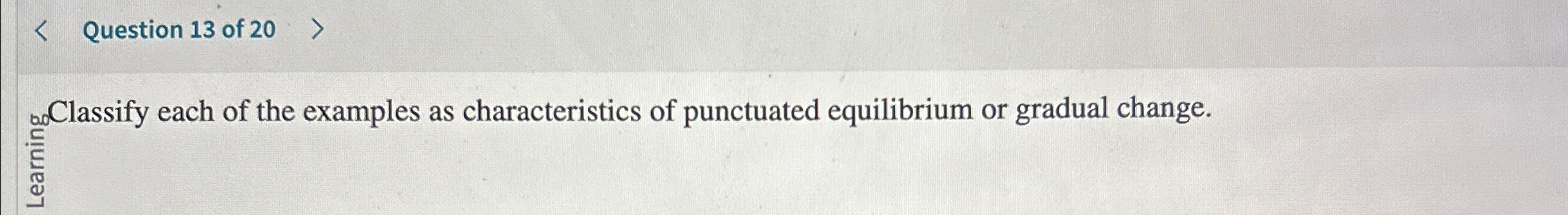 Solved Question 13 ﻿of 20?00 ﻿Classify each of the examples | Chegg.com