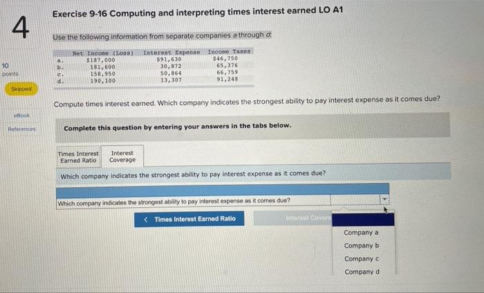 Solved Exercise 9-16 Computing and interpreting times | Chegg.com