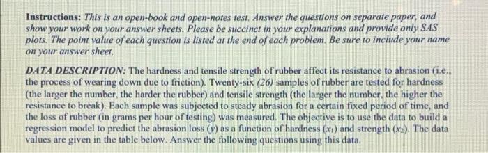 Instructions: This is an open-book and open-notes | Chegg.com