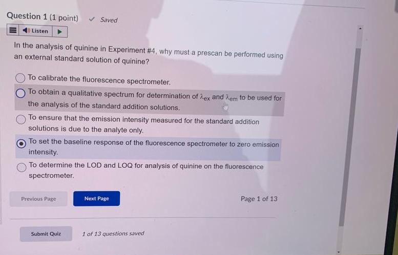 Solved Question 1 (1 ﻿point) ﻿SavedIn the analysis of | Chegg.com