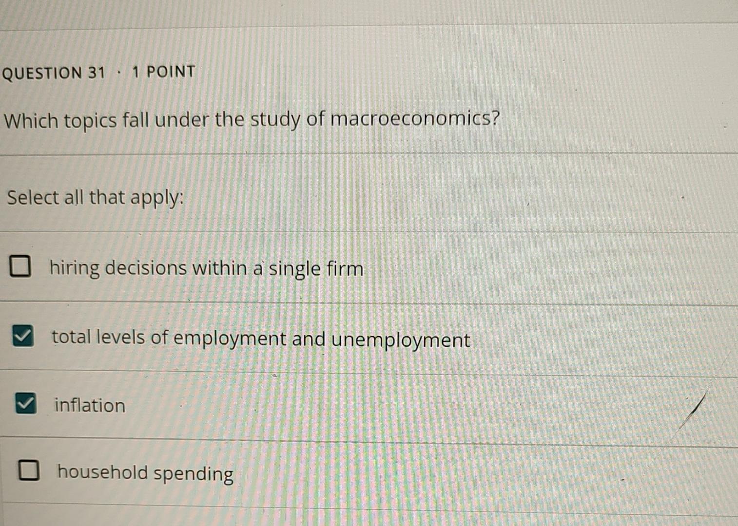Solved QUESTION 31*1 POINTWhich topics fall under the study | Chegg.com Solved QUESTION 31*1 POINTWhich topics fall under the study | Chegg.com