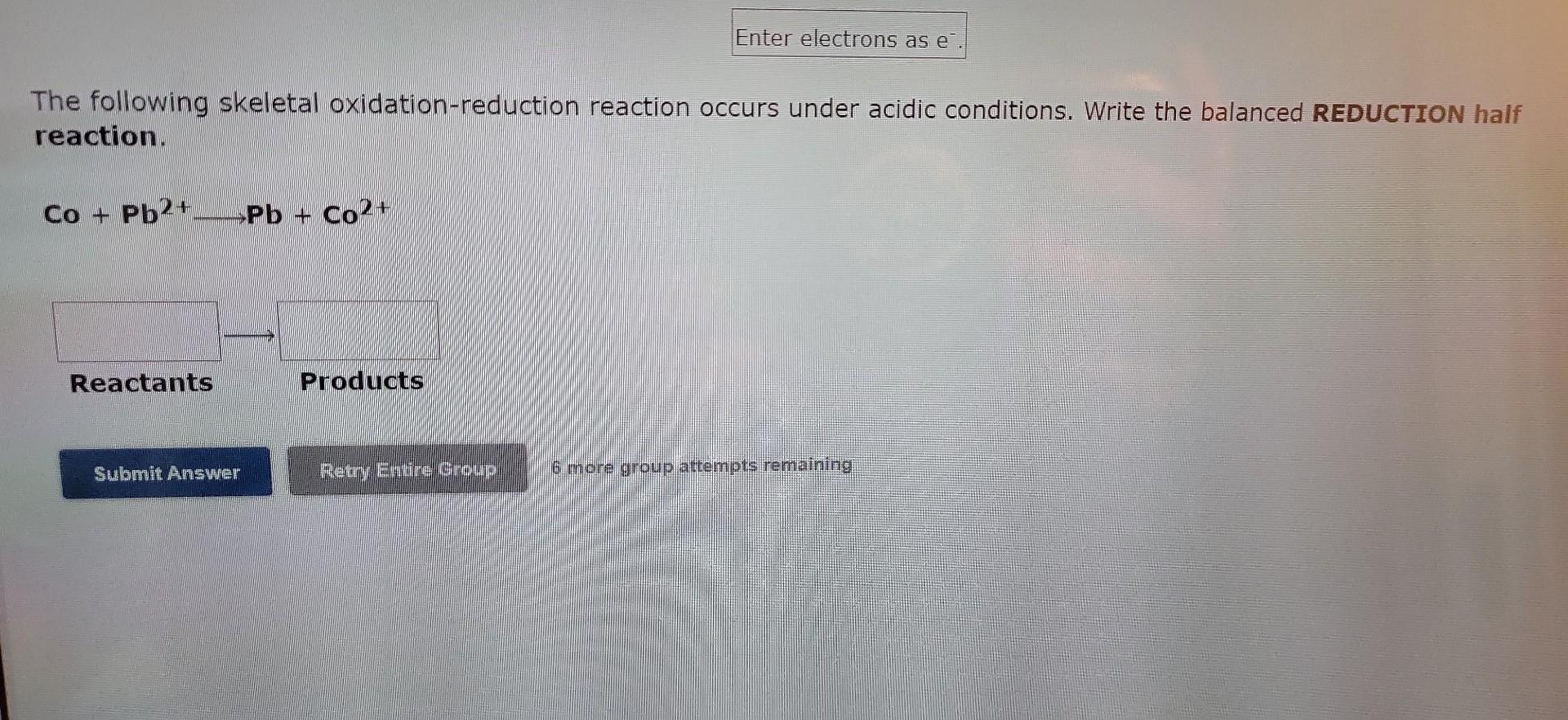Solved The following skeletal oxidation-reduction reaction | Chegg.com