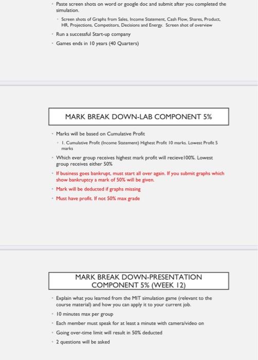 Paste screen shots on word or google doc and submit | Chegg.com