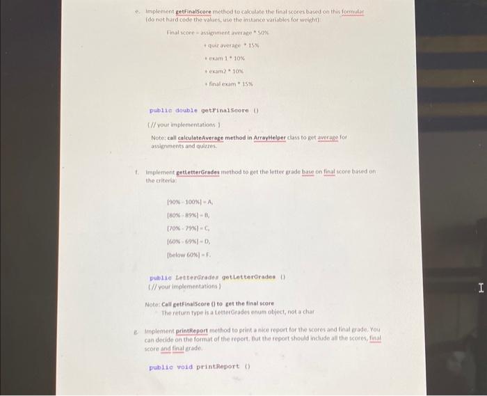 Solved Course cass, add lollowning items? a. Add an enum | Chegg.com