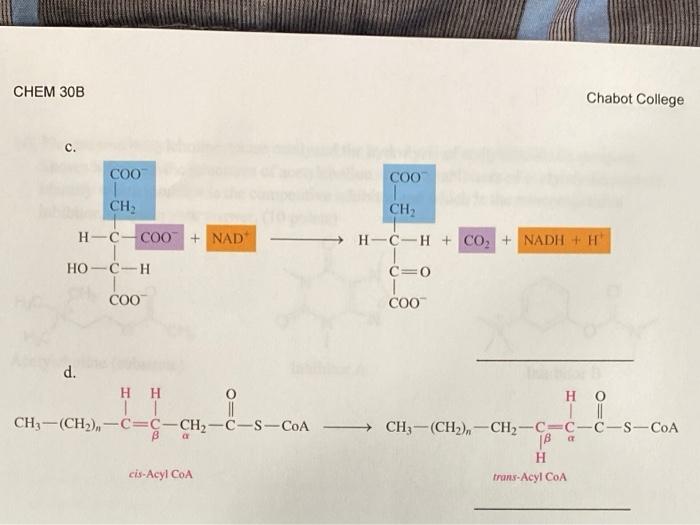 Solved 7. For each of the following reactions, indicate what | Chegg.com