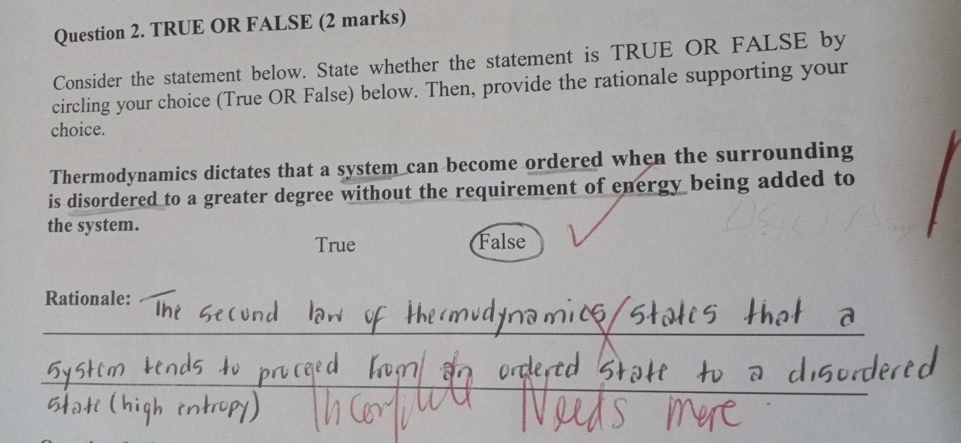 Solved Consider the statement below. State whether the | Chegg.com
