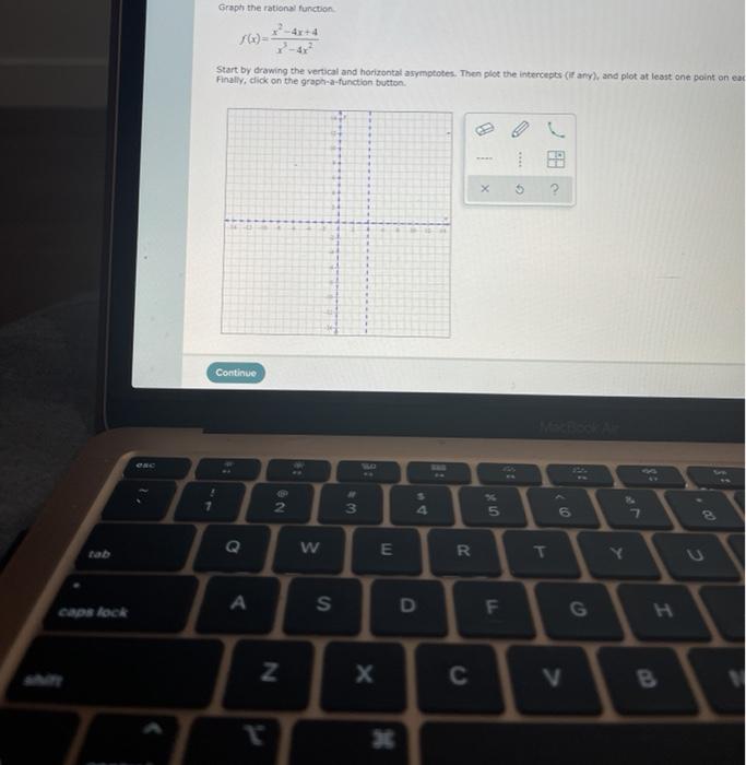 Solved Graph the rational function x - 4x4 Start by drawing | Chegg.com