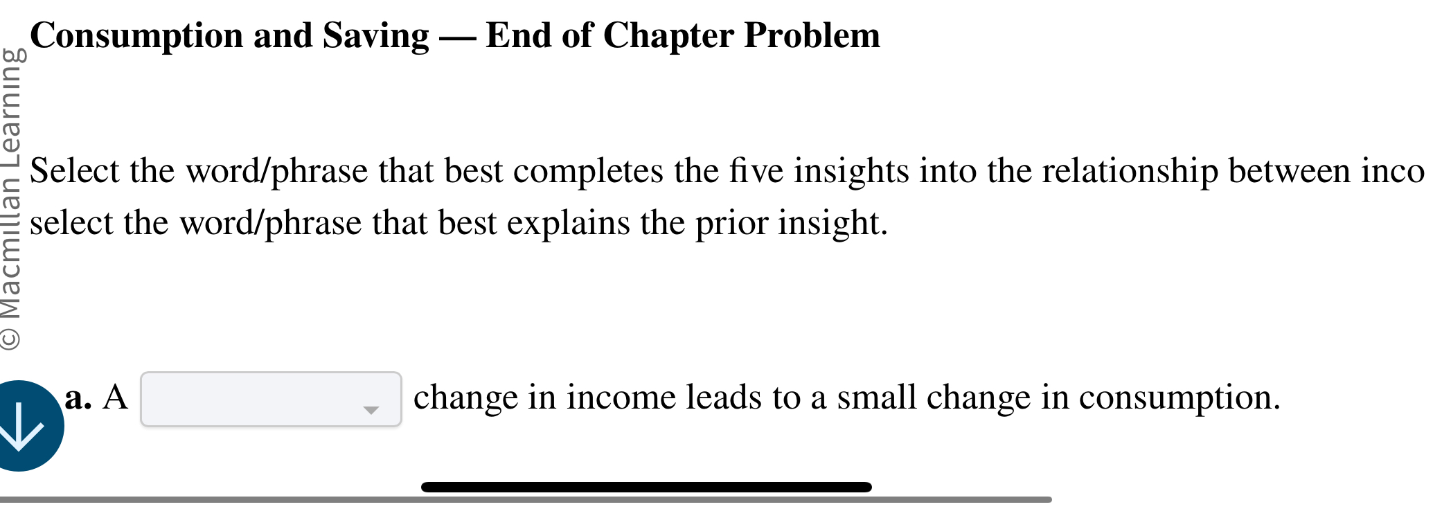 Solved Consumption and Saving - ﻿End of Chapter | Chegg.com