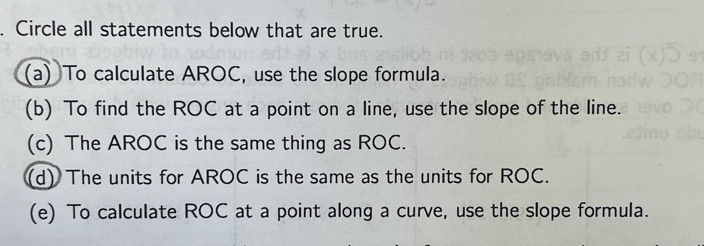Solved Circle all statements below that are true.(a) ﻿To | Chegg.com