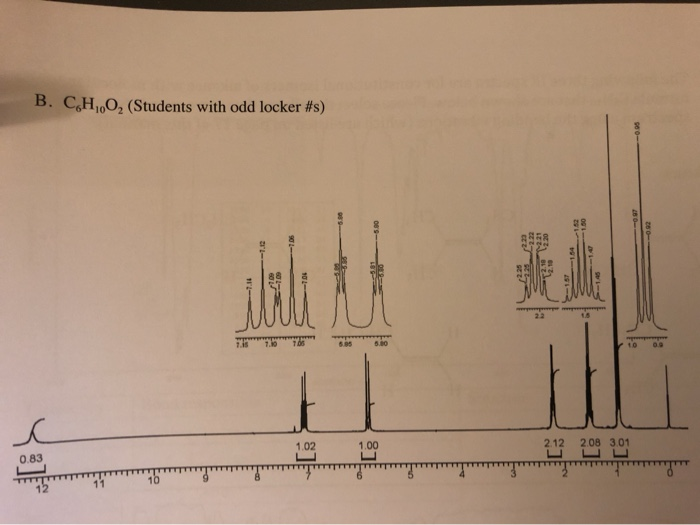 Solved 5. Assign a structure that is consistent with each of | Chegg.com