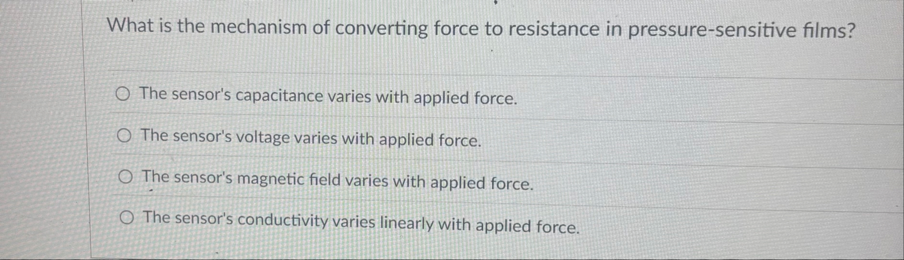 Solved What is the mechanism of converting force to | Chegg.com