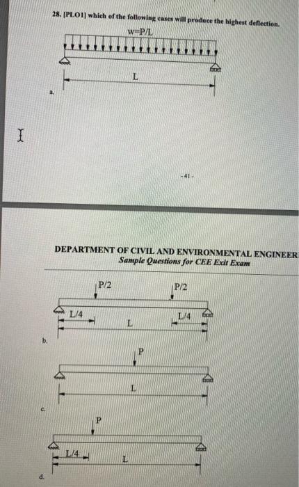 Solved 28. [PLO1] which of the following eases will produce | Chegg.com