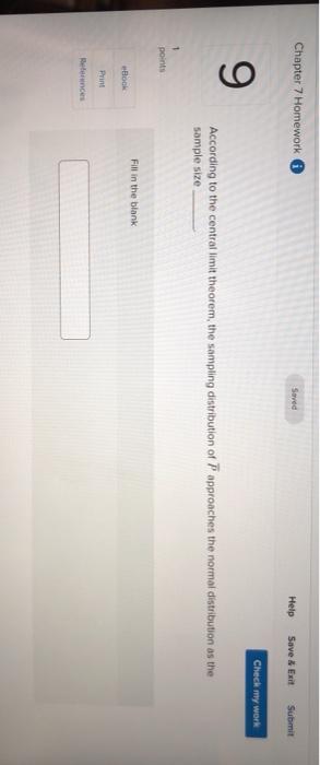 Solved Chapter 7 Homework Seved Help Save & Exit Submit | Chegg.com Solved Chapter 7 Homework Seved Help Save & Exit Submit | Chegg.com
