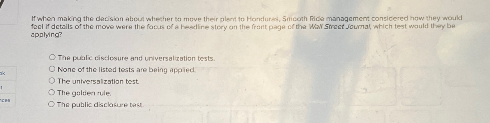 Solved If when making the decision about whether to move | Chegg.com