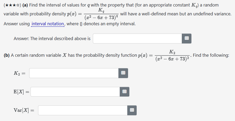 Solved ) (a) ﻿Find the interval of values for q ﻿with the | Chegg.com