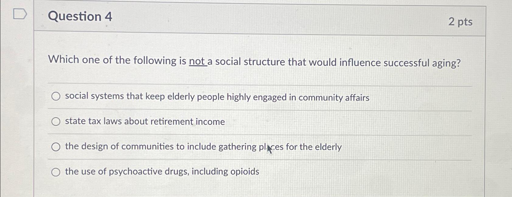 Solved Question 42 ﻿ptsWhich one of the following is not a | Chegg.com