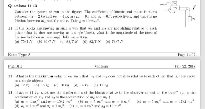 Solved Questions 11-13 Consider the system shown in the | Chegg.com Solved Questions 11-13 Consider the system shown in the | Chegg.com